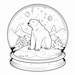 18 Snow Globe Coloring Book Pages, Coloring Pages for Kids and Adults ...