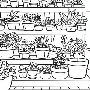 40 Garden Coloring Book Pages, Coloring Pages for Kids and Adults ...
