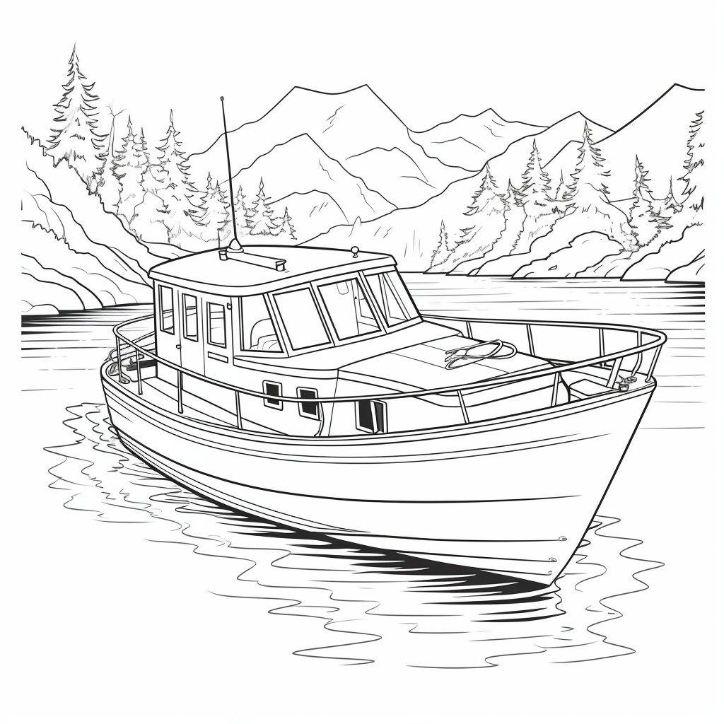 30 Boat Coloring Book Pages, Coloring Pages for Kids and Adults ...