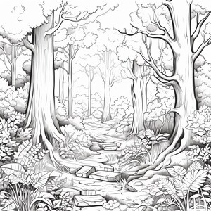 Pirate Adventure Coloring Pages: Grayscale Illustrations (digital ...