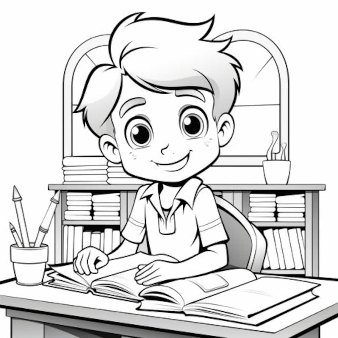30 Back to School Coloring Book Pages, Coloring Pages for Kids and ...