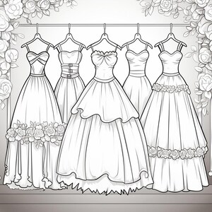 62 Fashion Designer Coloring Pages Bundle, 2 Individual Files, Coloring ...