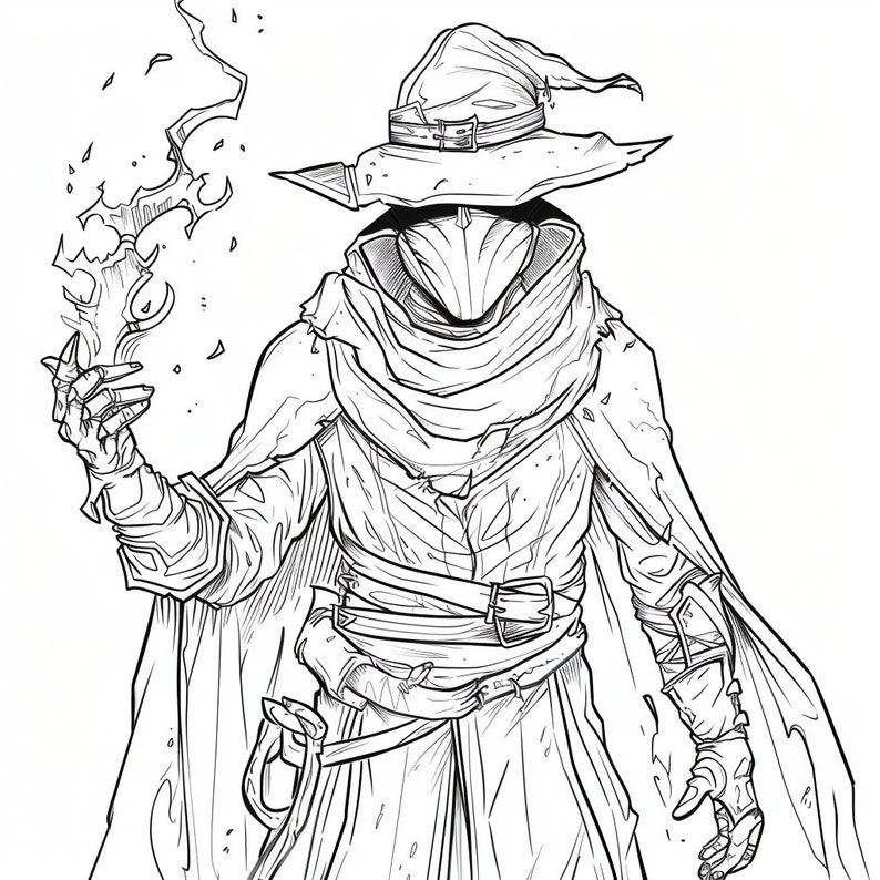 20 Wizard and Warlock Coloring Book Pages, Coloring Pages for Kids and ...