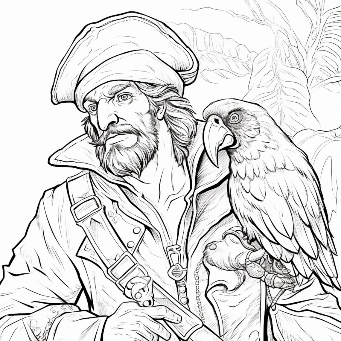 30 Pirate Coloring Book Pages, Coloring Pages for Kids and Adults ...