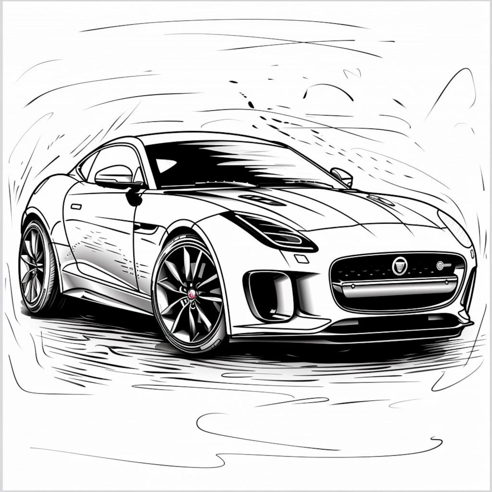 30 Cool Car Coloring Book Pages, Coloring Pages for Kids and Adults ...