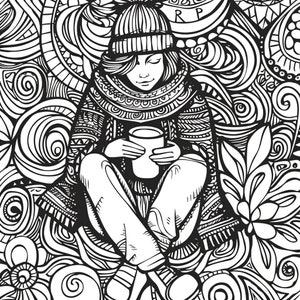30 Relaxing Coloring Book Pages, Coloring Pages for Kids and Adults ...