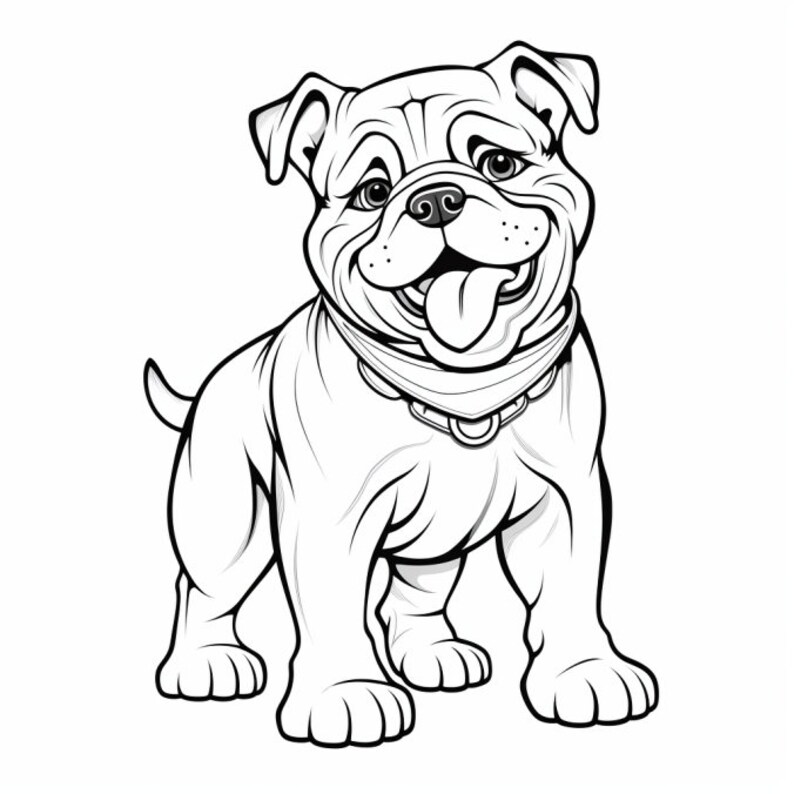 40 Friendly Dogs Coloring Book Pages, Coloring Pages for Kids and ...
