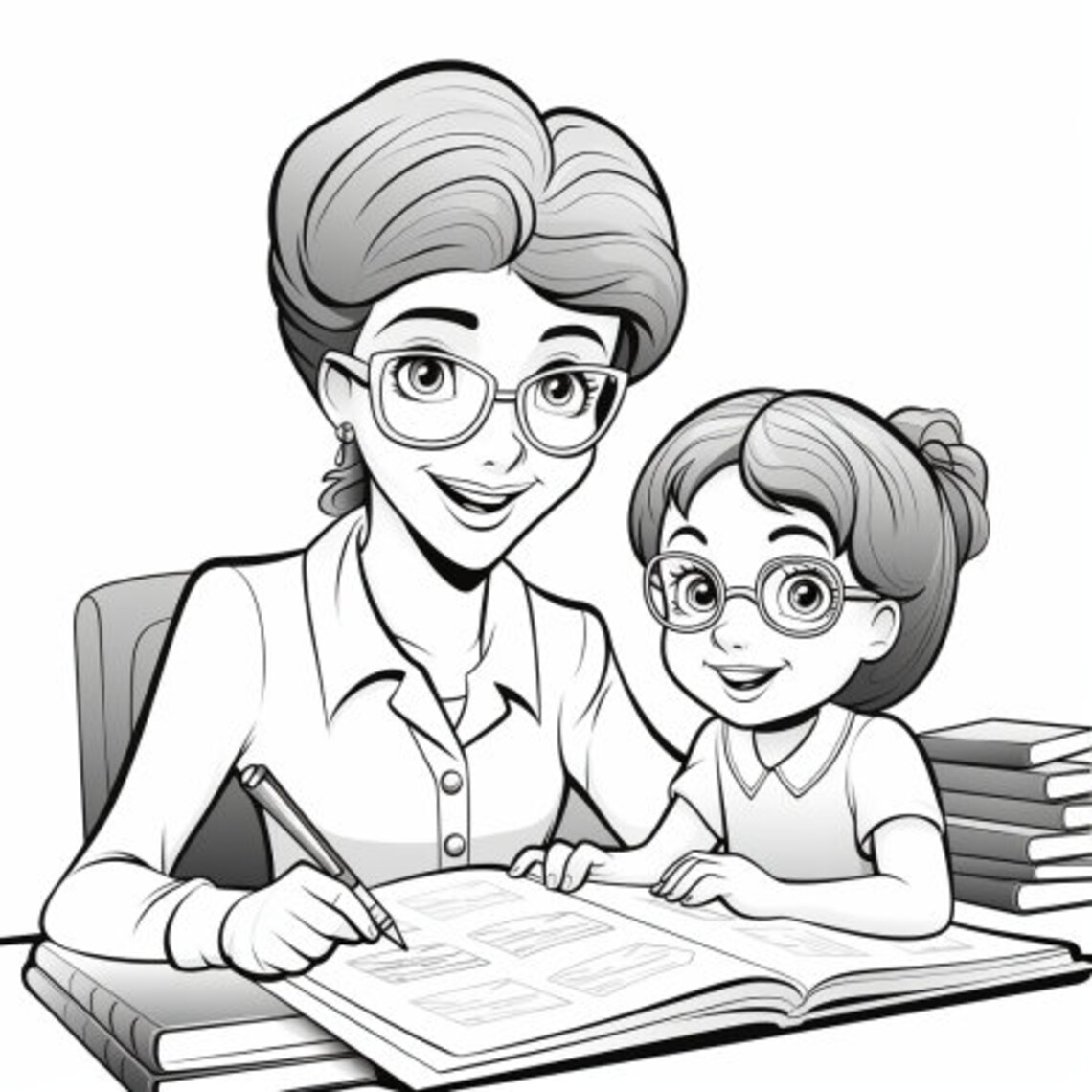 30 Back to School Coloring Book Pages, Coloring Pages for Kids and ...