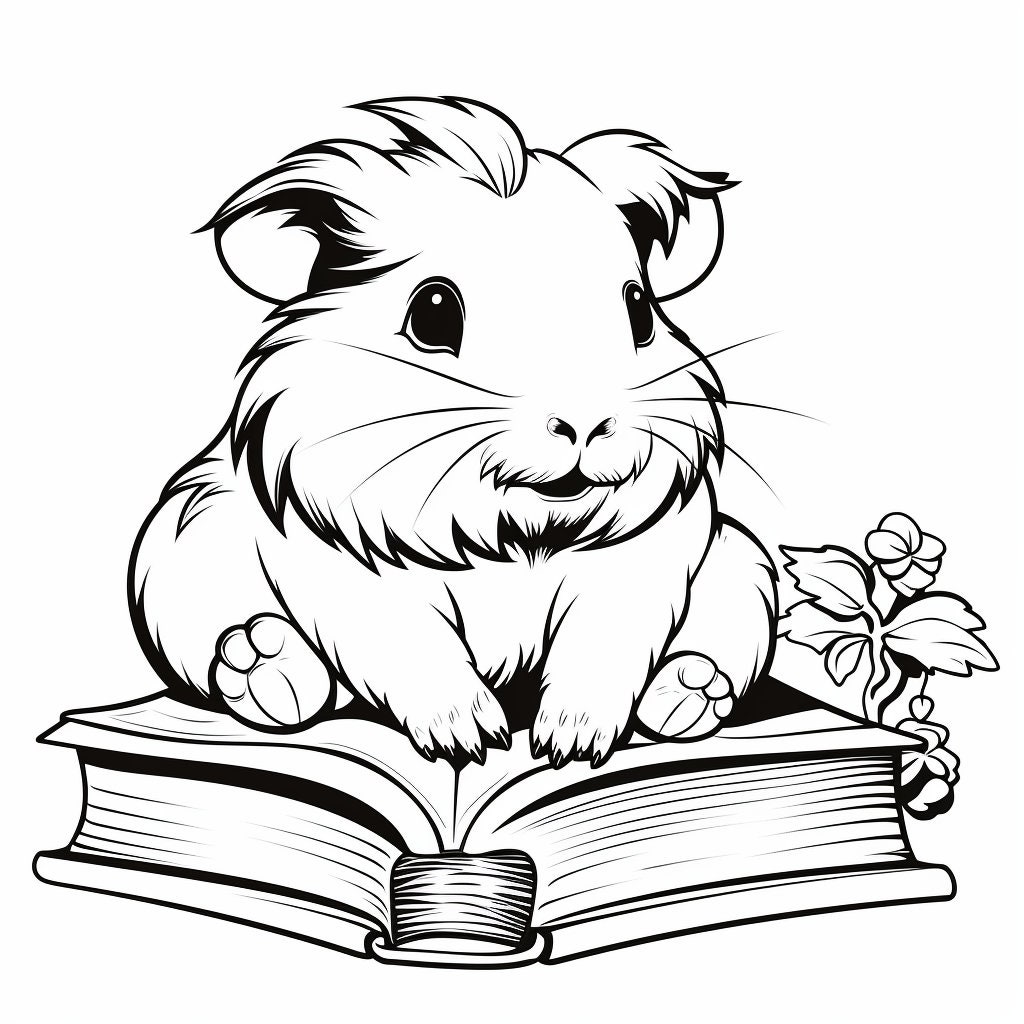 18 Furry Friends Coloring Book Pages, Coloring Pages for Kids and ...
