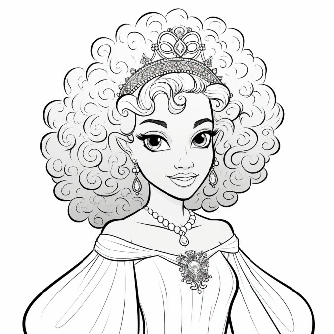55 Princess Coloring Book Pages: Printable Art for Kids & Adults (PDF ...