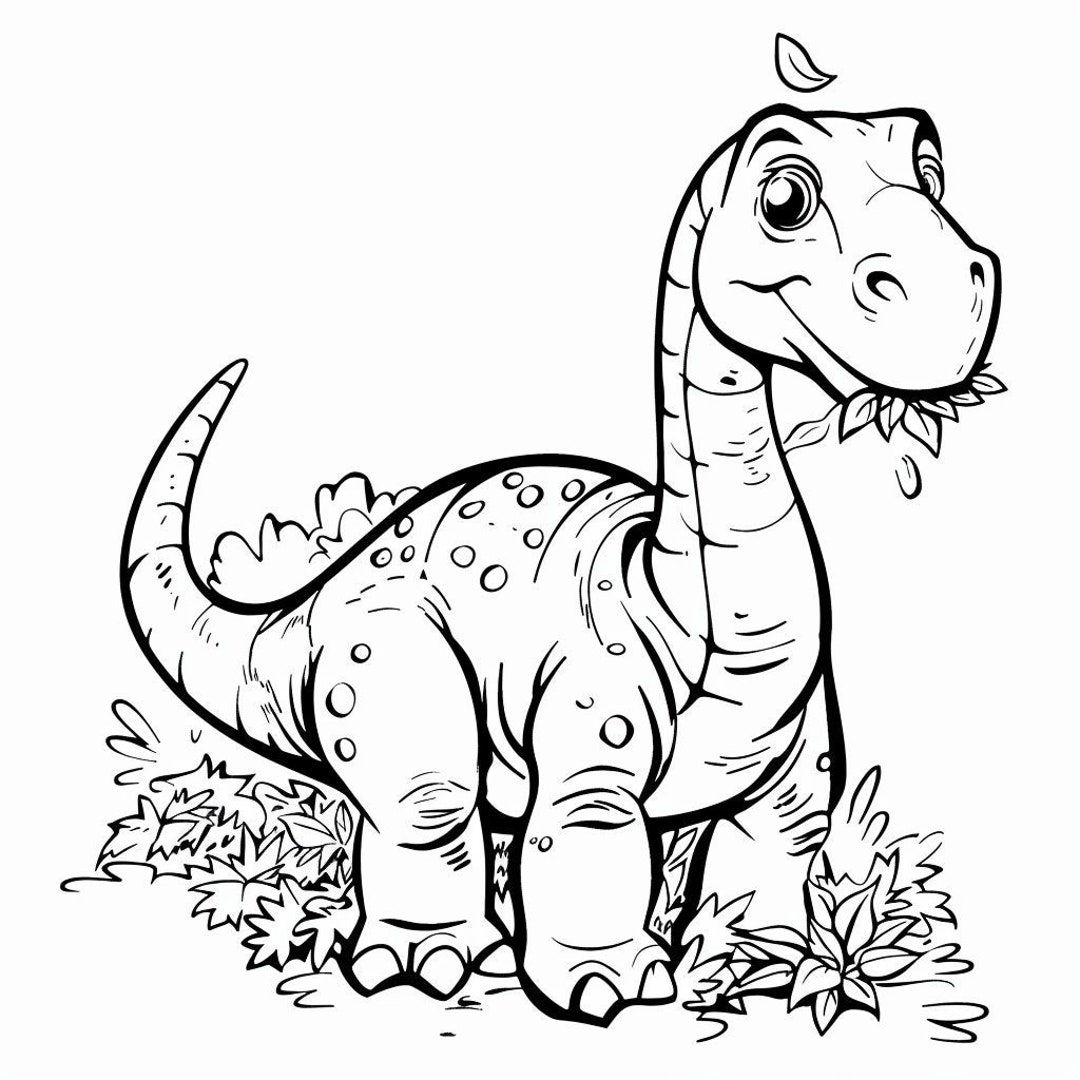 30 Dinosaur Coloring Book Pages, Coloring Pages for Kids and Adults ...