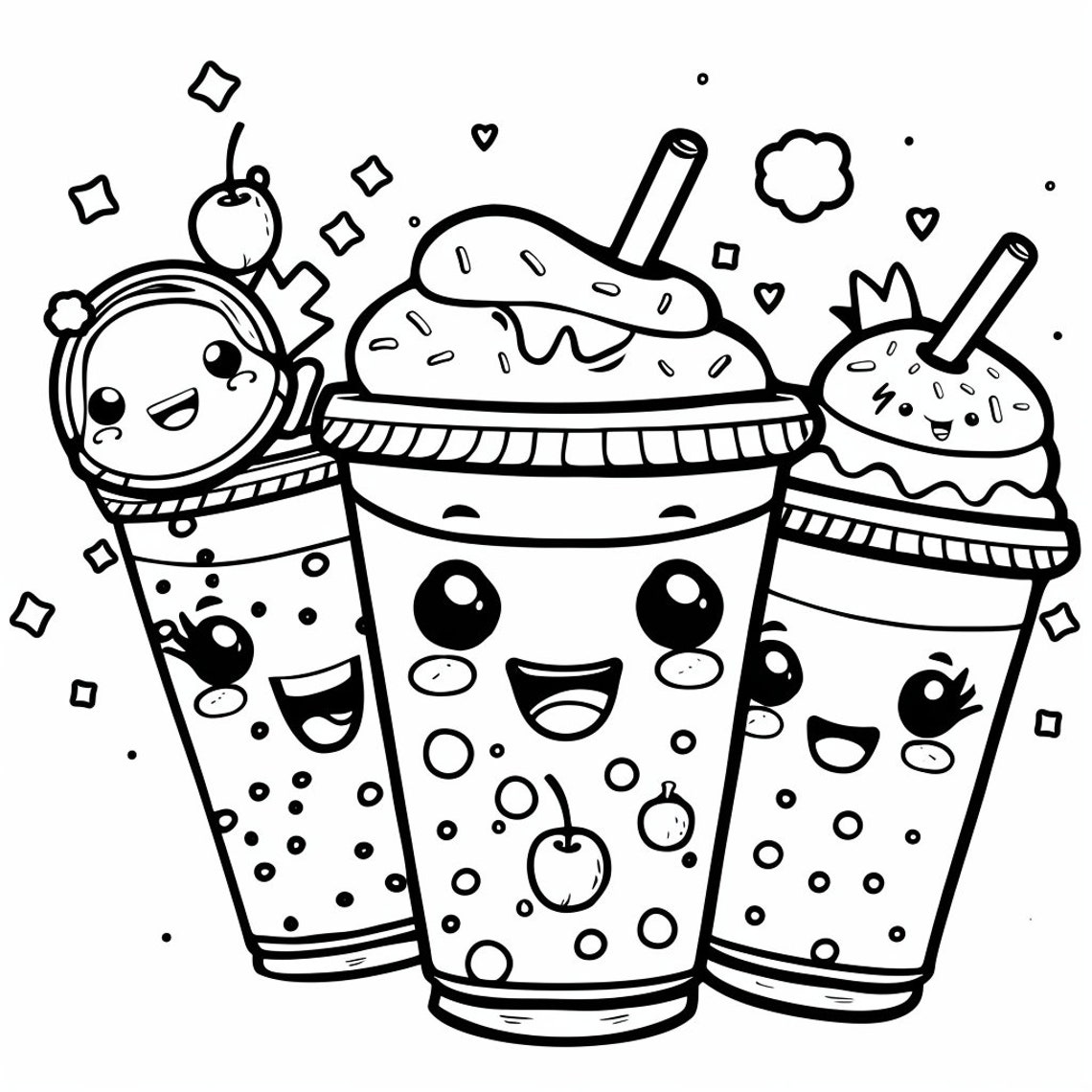 29 Kawaii Coloring Book Pages, Cute Coloring Pages for Kids and Adults ...