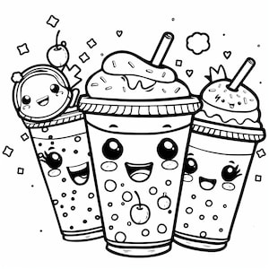 29 Kawaii Coloring Book Pages, Cute Coloring Pages for Kids and Adults ...