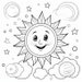 24 Space Planets Coloring Pages: Grayscale for Kids & Adults (PDF ...