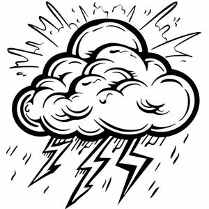 20 Weather Coloring Book Pages, Coloring Pages for Kids and Adults ...