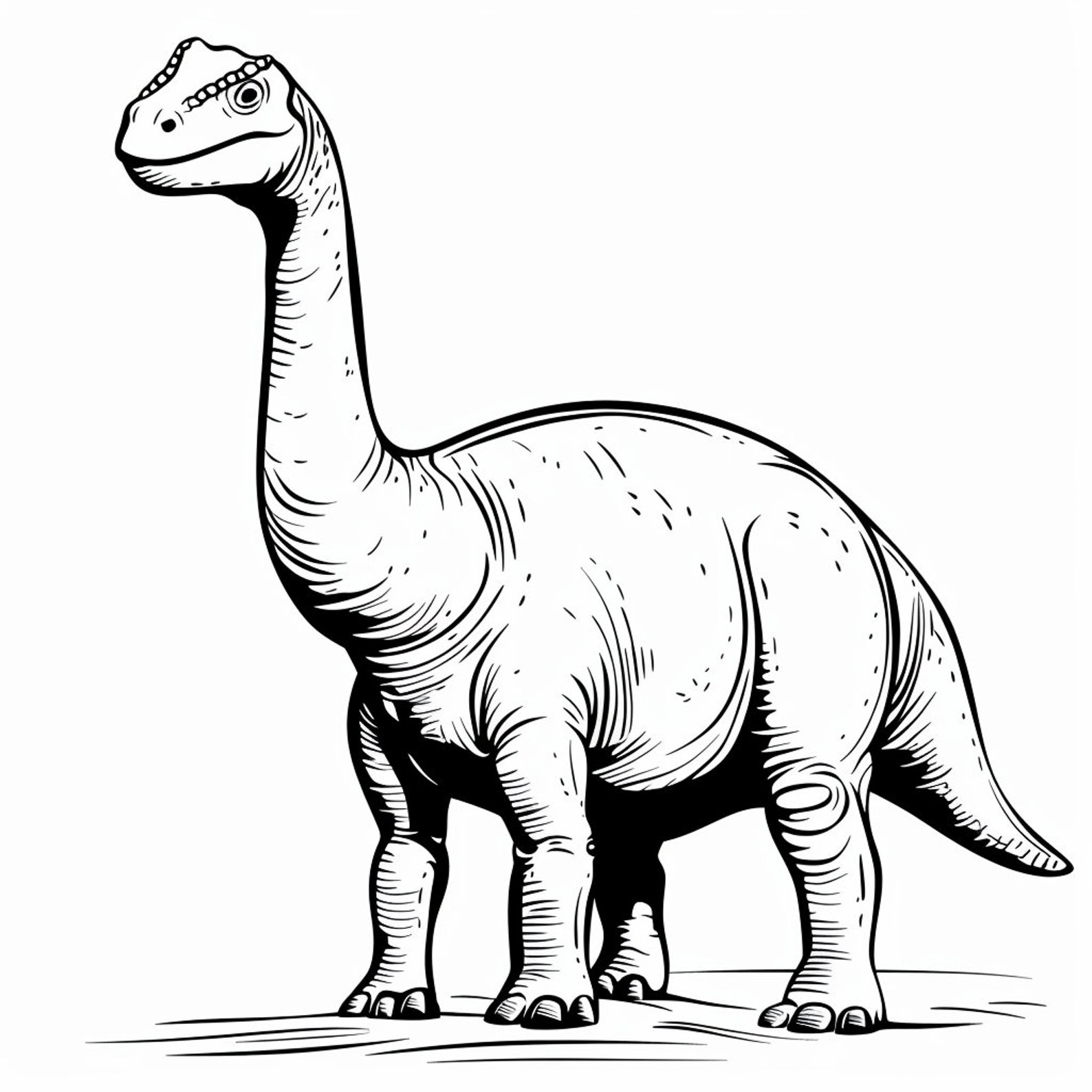 Dinosaur Coloring Book: 30 Grayscale Pages for Kids & Adults (PDF ...