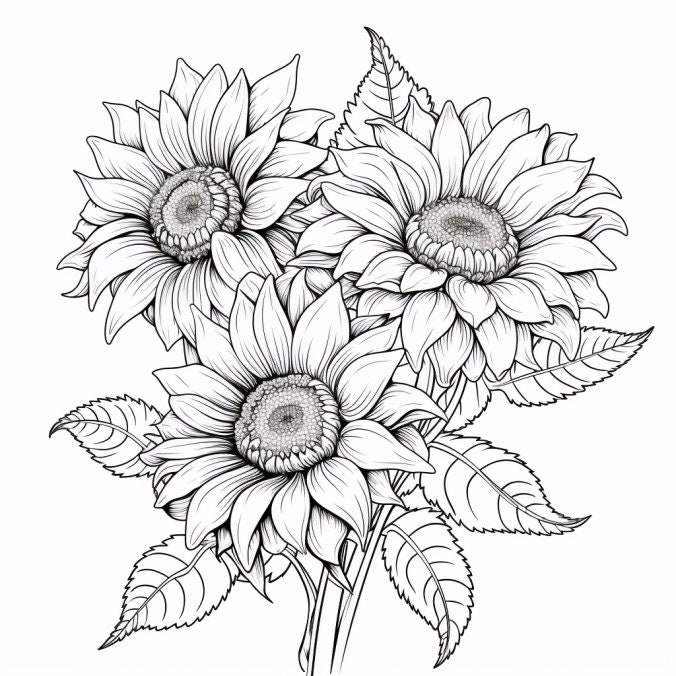 35 Flowers and Plants Coloring Book Pages, Coloring Pages for Kids and ...