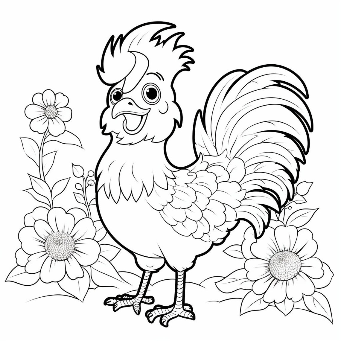11 Cute Farm Animals Coloring Book Pages, Coloring Pages for Kids and ...