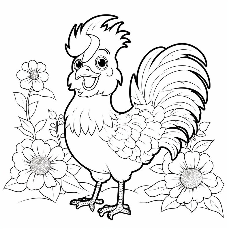 11 Cute Farm Animals Coloring Book Pages, Coloring Pages for Kids and ...