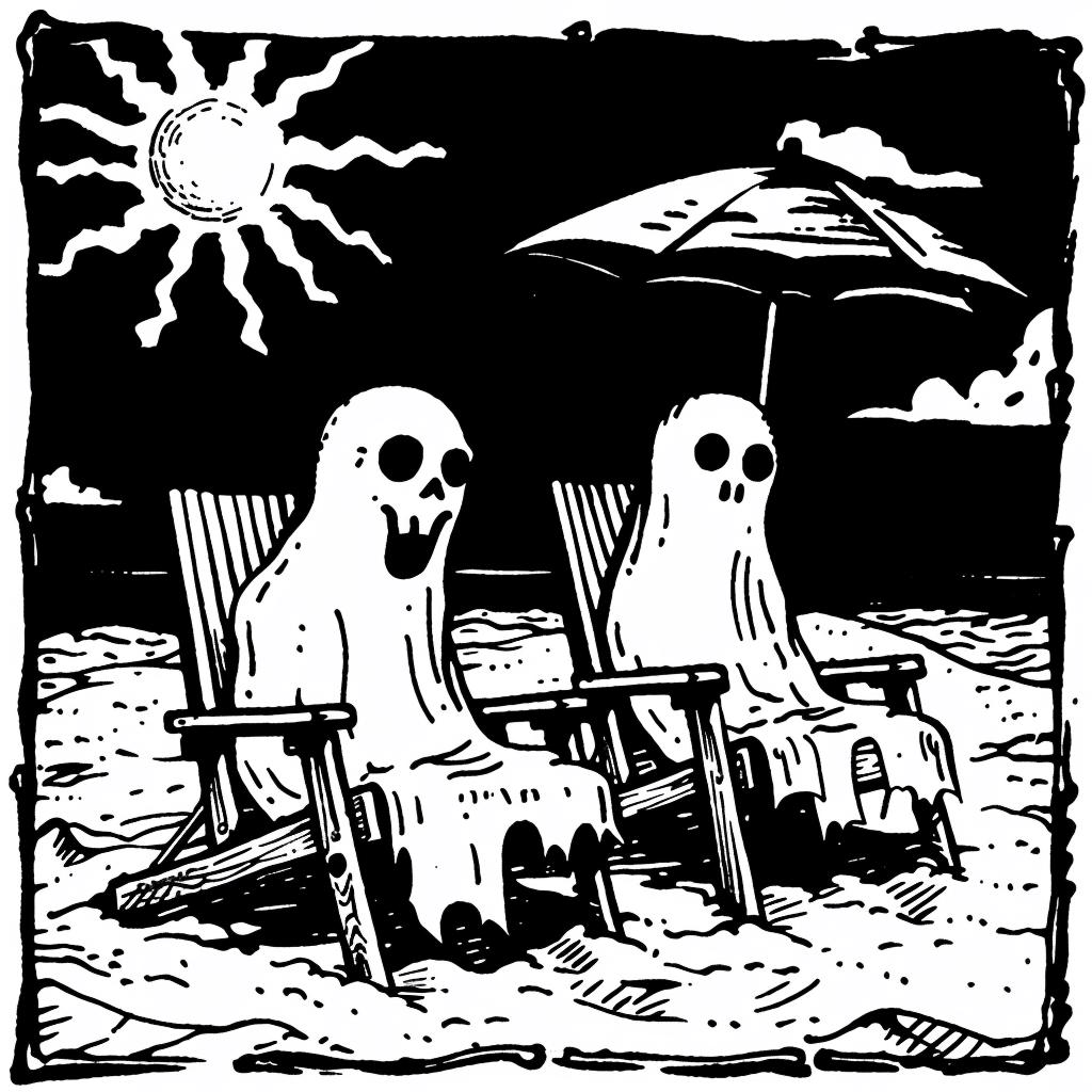 20 Summerween Coloring Book Pages, Halloween Coloring Pages for Kids ...