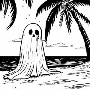 20 Summerween Coloring Book Pages, Halloween Coloring Pages for Kids ...