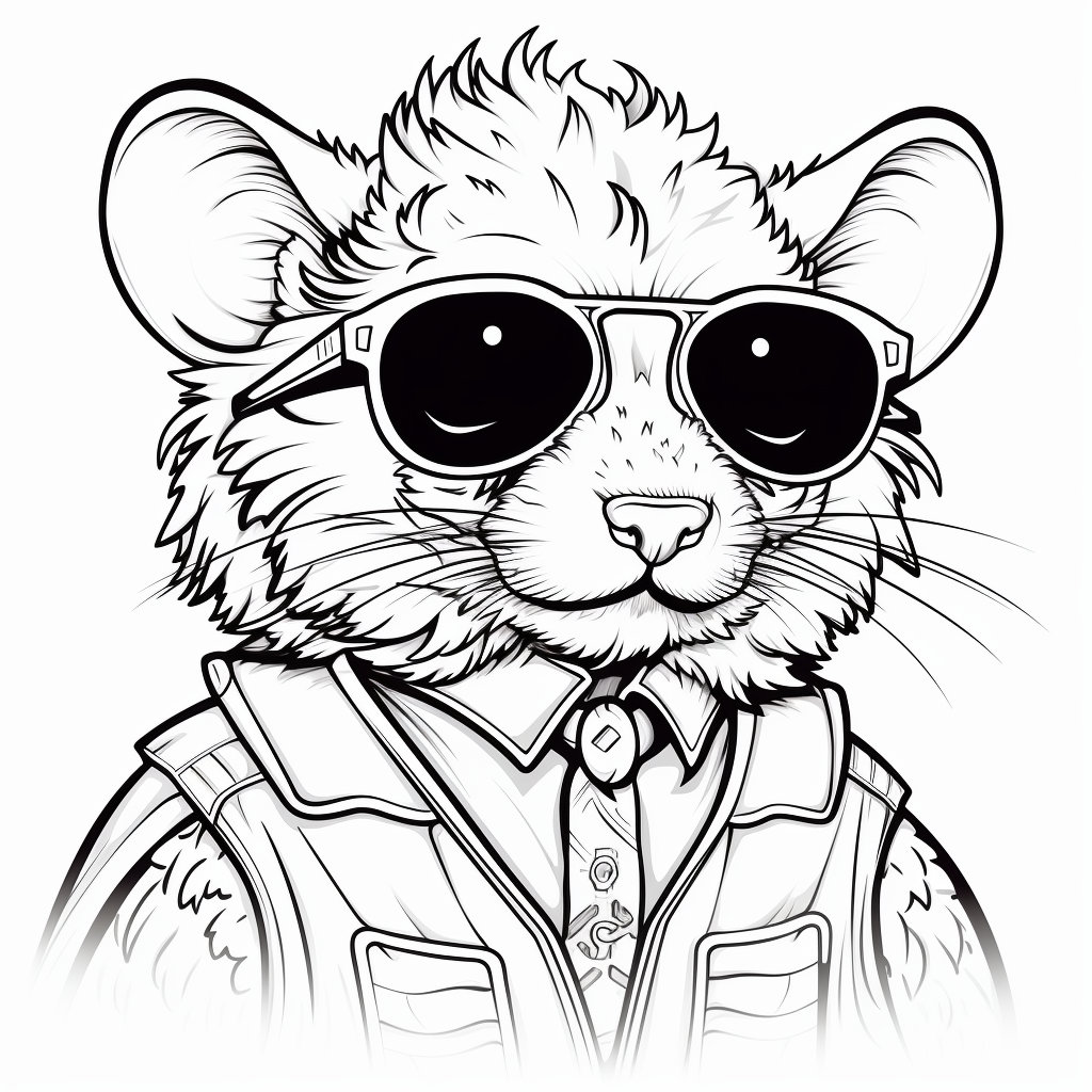 18 Furry Friends Coloring Book Pages, Coloring Pages for Kids and ...