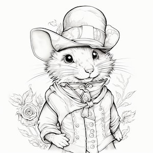 18 Furry Friends Coloring Book Pages, Coloring Pages for Kids and ...