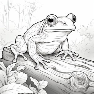 20 Friendly Frog Coloring Book Pages, Coloring Pages for Kids and ...