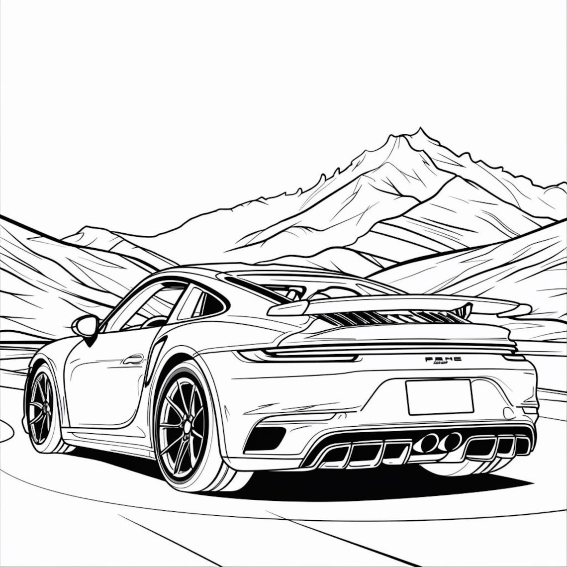 30 Cool Car Coloring Book Pages, Coloring Pages for Kids and Adults ...