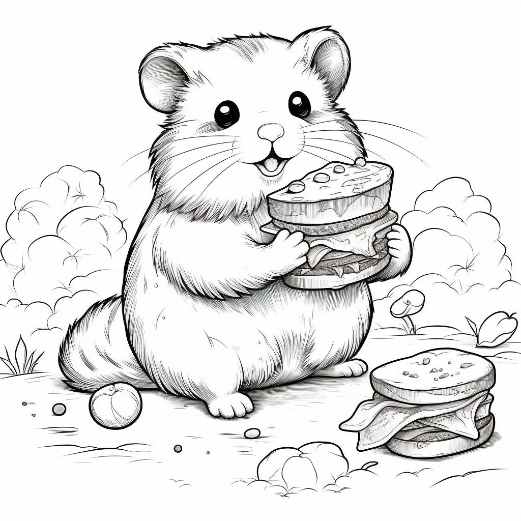 18 Furry Friends Coloring Book Pages, Coloring Pages for Kids and ...