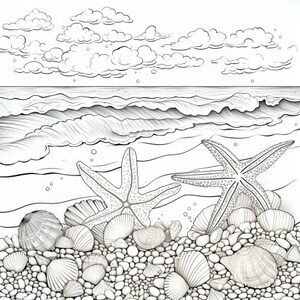 Ocean Coloring Book: 35 Nautical Sea Life Pages (PDF Printable) - Etsy