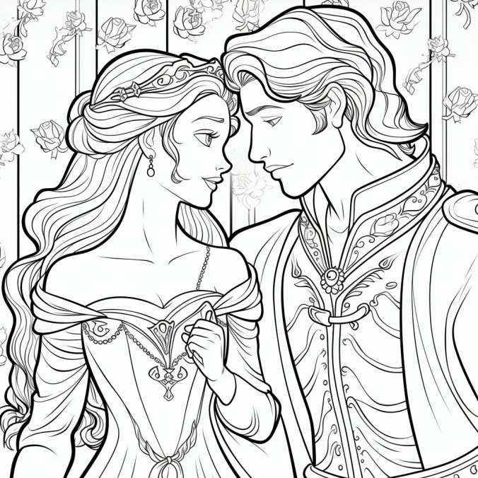 55 Princess Coloring Book Pages: Printable Art for Kids & Adults (PDF ...