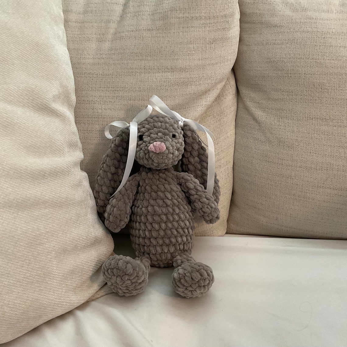 Bunny Plush Buddy Plushie Crochet Custom Jellycat Small Gift Amigurumi ...