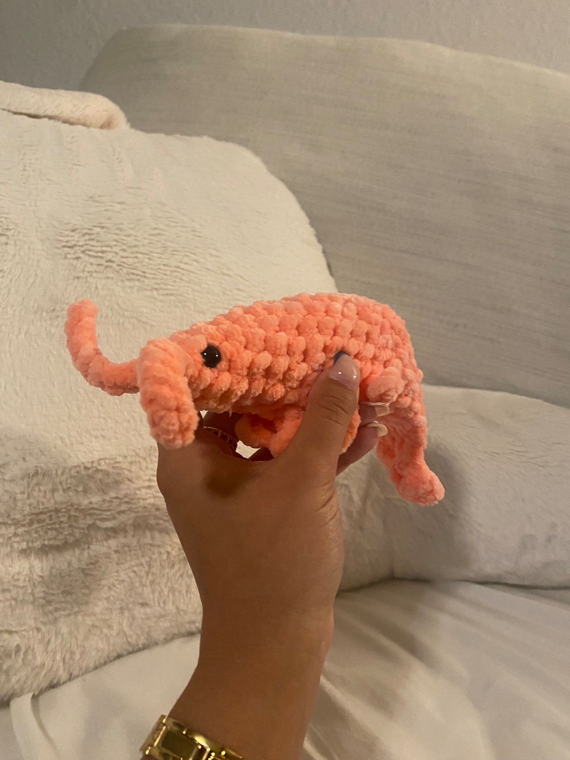 Shrimp Plushie Crochet Custom Buddy Krill Small Plush Gift Amigurumi ...