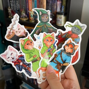 Video Game Inspired Costumed Cats Stickers - Etsy