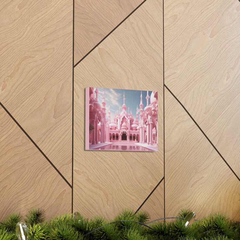 Rosy Reverence: A Majestic Mosque in Pink, Islamic Art, Muslim, Hijab ...