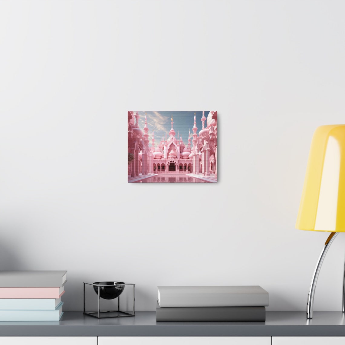 Rosy Reverence: A Majestic Mosque in Pink, Islamic Art, Muslim, Hijab ...