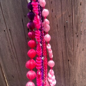 Pink/purple Colorful Tie-in Braid Extensions - Etsy