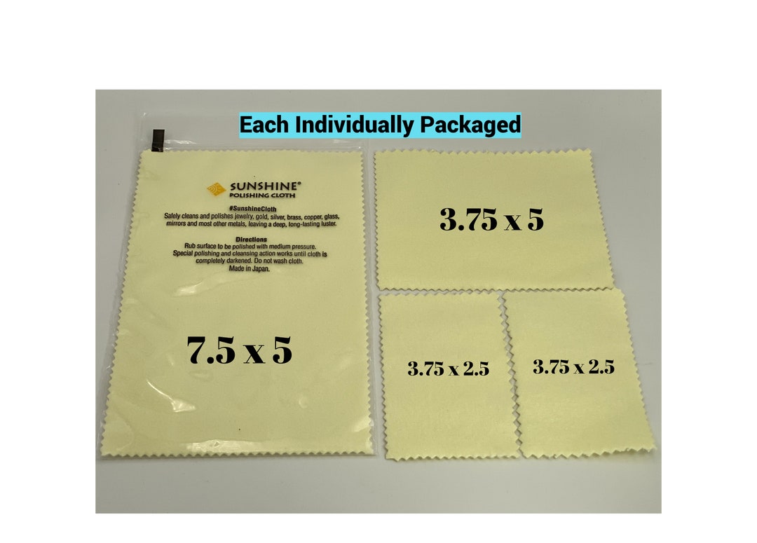 FREE SHIPPING Sunshine® Polishing Cloth 4 Size Options - Etsy