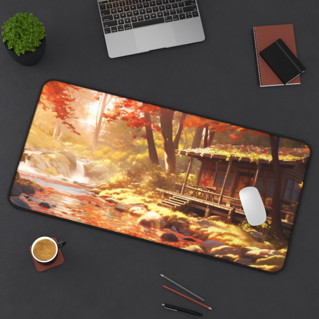 Autumn Cottagecore Mousepad, Aesthetic Anime Mousepad, Cottagecore ...