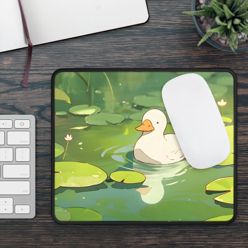 Duck Mousepad, Cute Duck Desk Mat, Kawaii Deskmat, Animal Lover Mouse ...