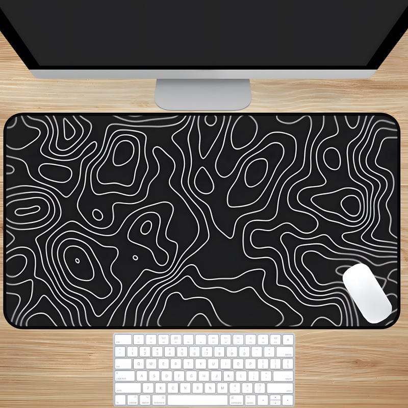 White Topo Mousepad - Etsy