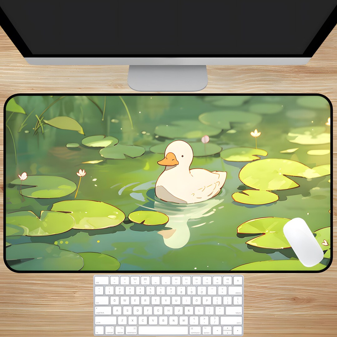 Duck Mousepad, Cute Duck Desk Mat, Kawaii Deskmat, Animal Lover Mouse ...