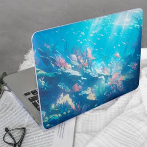 Coral MacBook Case, Underwater Reef Design Laptop Cover, Ocean Theme ...