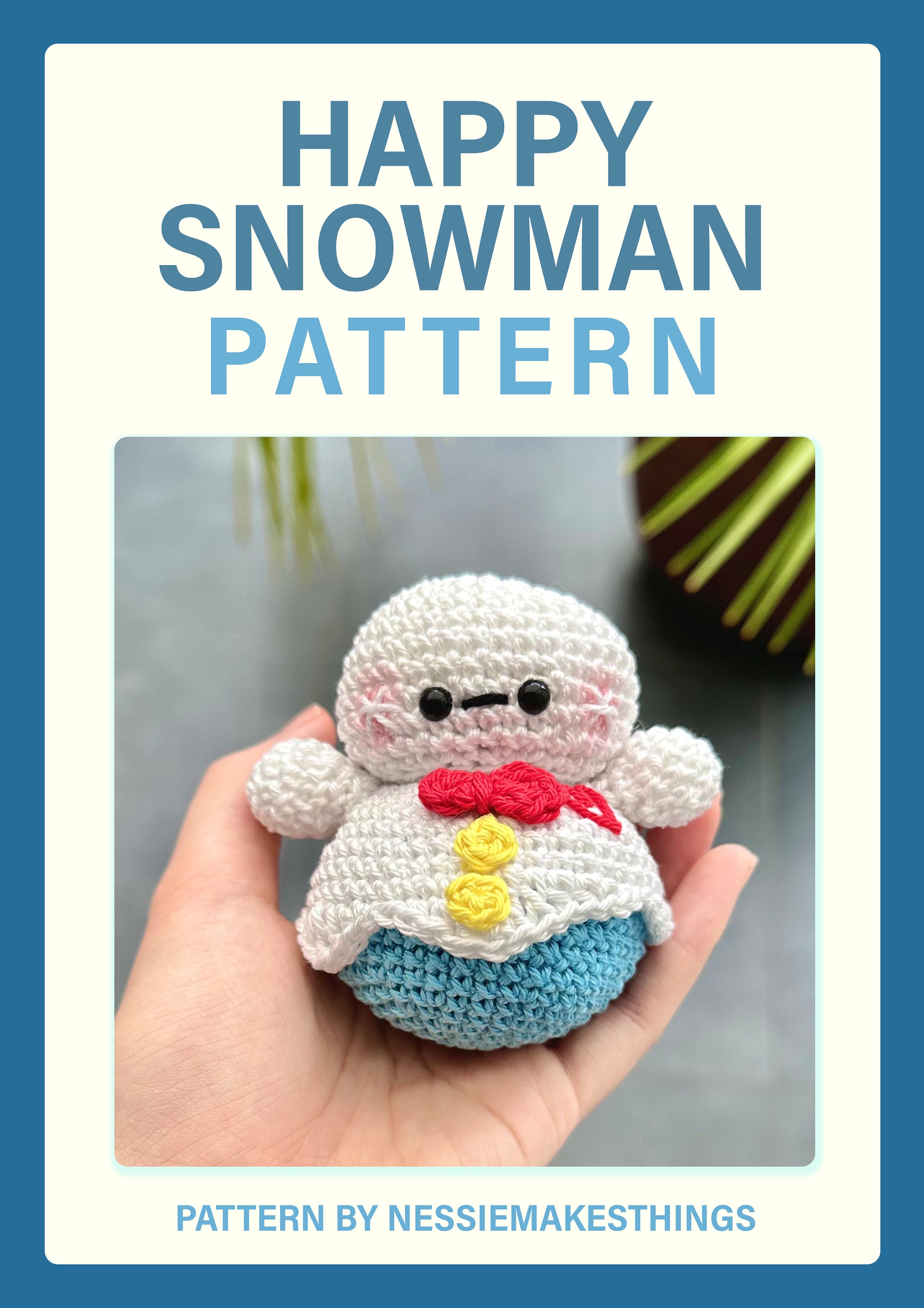 PDF PATTERN | Love and Deepspace Zayne Snowman Crochet Plush 恋と深空, 러브앤딥 ...