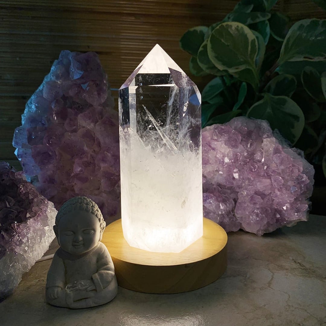 Crystal Mood Light + Large Quartz Generator- Includes 6"- 8" Quartz ...