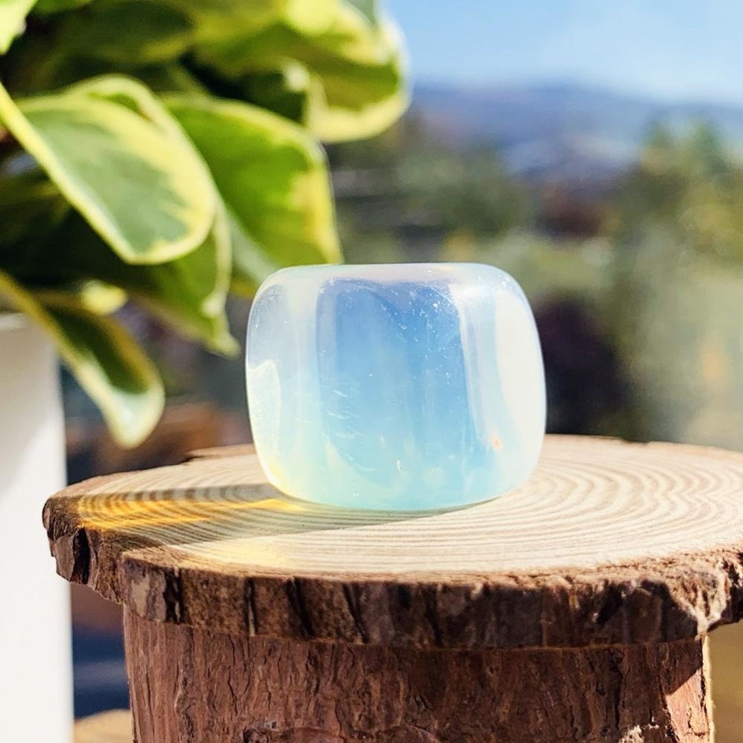 Opalite Tumbled Cube - Etsy
