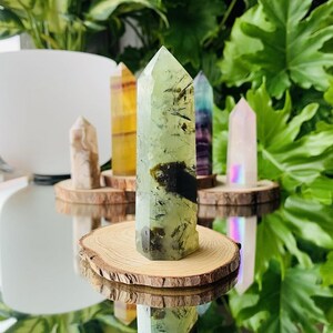 5-piece High Five Vibe Crystal Kit -includes:prehnite,cherry Flower ...