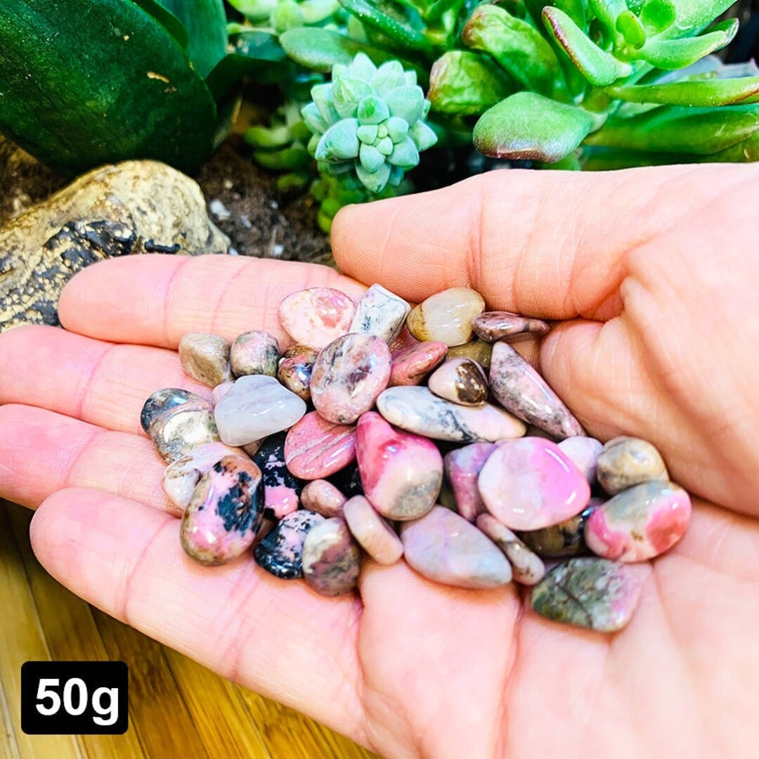 Rhodonite Mini Gemstones (50 Gram / 1.7oz. Lot) - Etsy