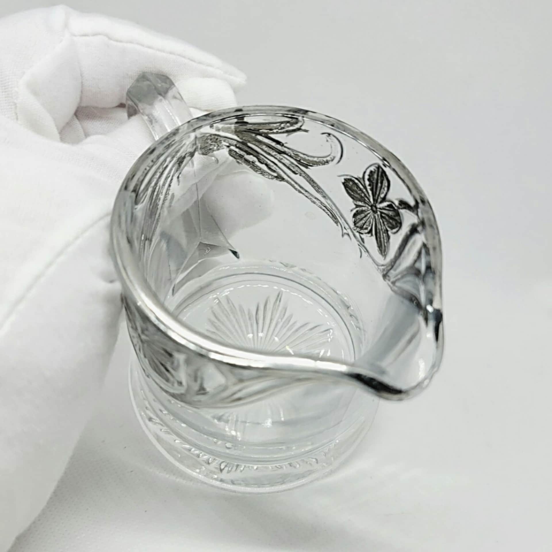 Vintage Clear Glass Sugar and Creamer Set - Etsy